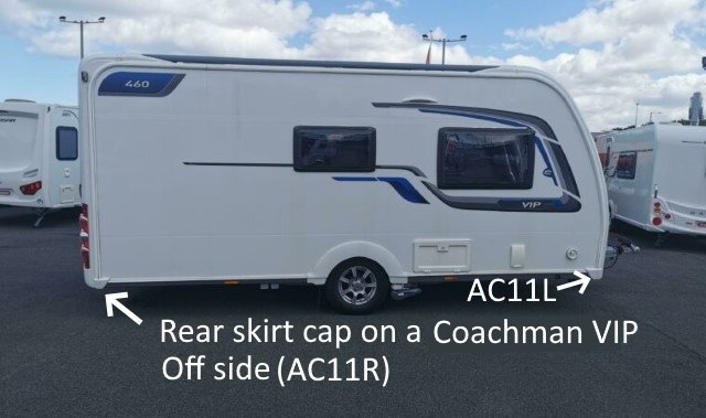 AC11L Coachman VIP Exterior End Cap NSR/OSF - Affordable Caravans