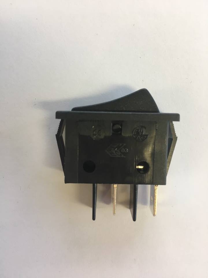 PS28 ... Large Black On/Off Rocker Switch - Affordable Caravans