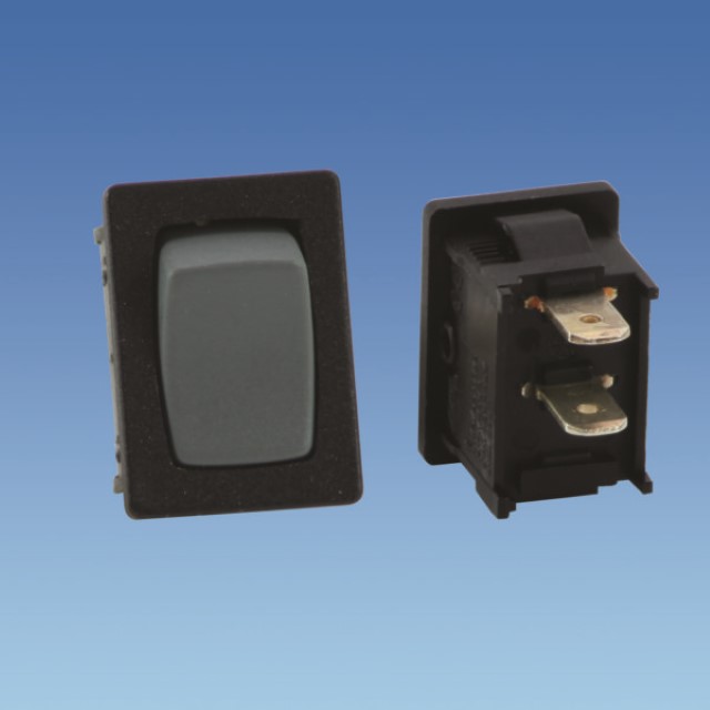 PS31 Small Black On/Off Rocker Switch - Affordable Caravans