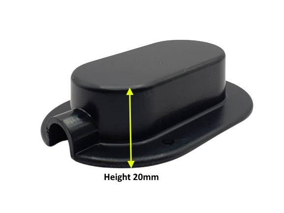 PS33 Cable Entry Cover Black - Affordable Caravans