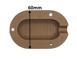PS34 Cable Entry Cover Brown - Affordable Caravans