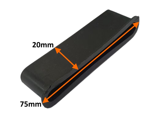 BSC9 Bed/Sofa Slat End Caps 75mm x 20mm - Affordable Caravans