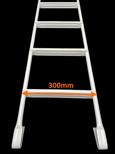 BBL6 4 Step Ladder (SECOND HAND) 300mm(W) x 1090mm(L) - Affordable Caravans