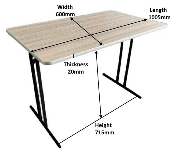TB2 Caravan Free Standing Folding Table (NEW) 1005mm(L) 600mm(W) 715mm ...