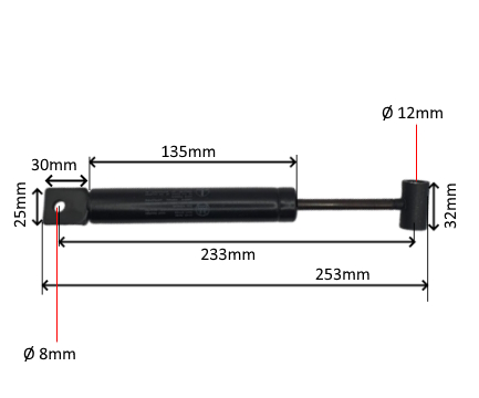 GD20 BPW Damper 230mm for BPW Coupling 1300kg - Affordable Caravans