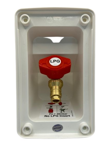 GO11W Whale External Gas BBQ Point Box White - Quality Caravans and ...