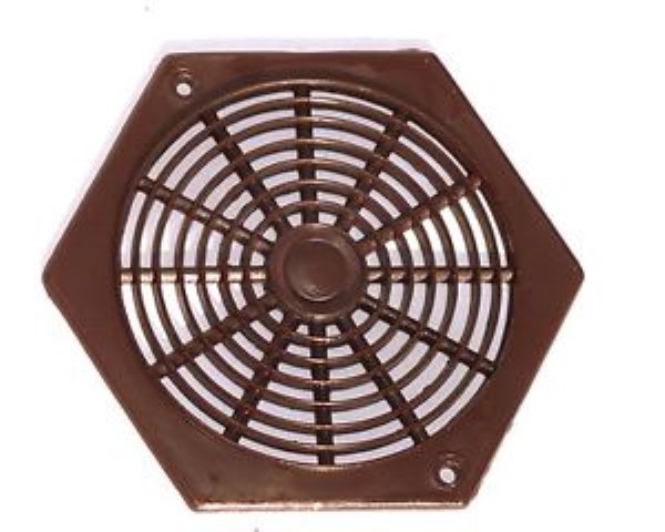 V6 Hexagonal Vent 3" Brown - Affordable Caravans
