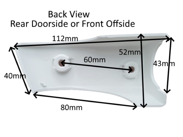 SEC2 Swift Exterior End Cap - Rear Doorside or Front Offside ...