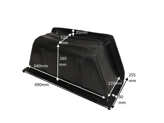 AB4 ... Wheel Arch Liner Box 640mm(l) x 265mm(h) x 220mm(d) (Internal ...
