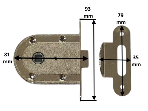 CHK60 ... Bathroom Door Latch Catch Lock for ELDDIS & COMPASS ...