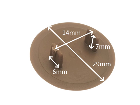 SF4B Cap 12mm for KD Panel fasteners (5 PCES) - ARALIE SEN - Affordable ...