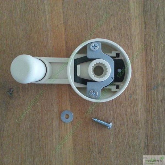 RP14A Heki 3/4 Crank Handle with Fixings - Affordable Caravans