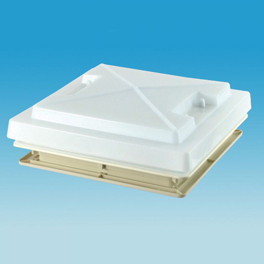 RH4B White 400 x 400 with Insect Screen & Blind WHITE - Affordable Caravans