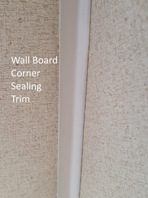 WT10 Corner Trim Sealing Rubber for Wall Board - LIGHT BEIGE - sold per ...