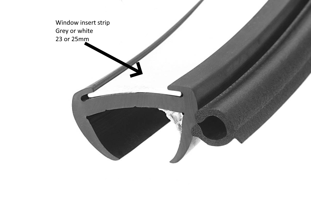 WA25G 25mm Window Insert Grey - Affordable Caravans