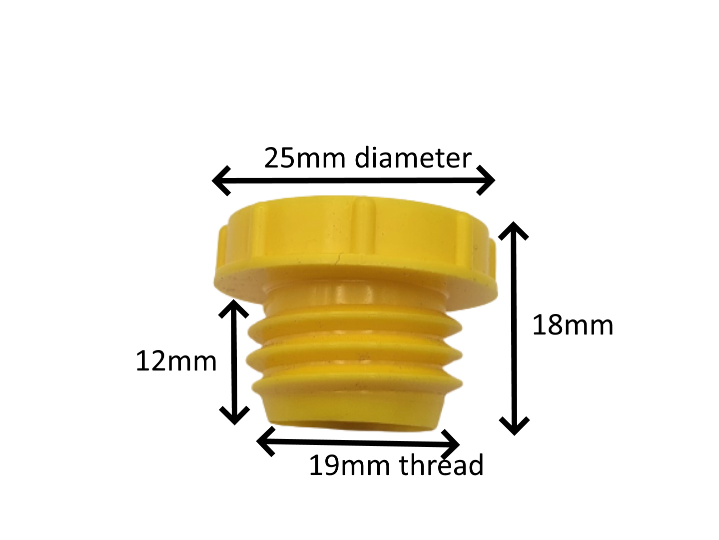 AK2 ALKO Secure receiver yellow screw-in cap - Affordable Caravans