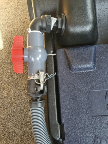 SC46C Waste Tank 46 L With Cocks & Pipework Installed Plus Caravan ...