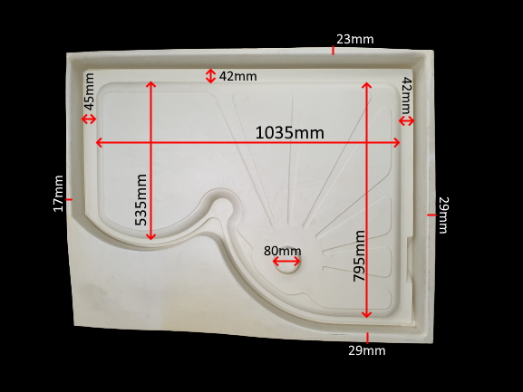 STSH13 Shower Tray SECOND HAND ........ 1202L x 946W x 113D - Quality ...