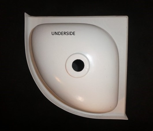 SB2W Hand Basin Corner WHITE 290mm x 290mm - Quality Caravans and Spare ...