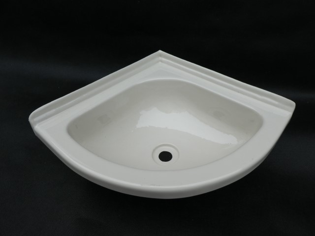 SB2I Hand Basin Corner IVORY 290mm x 290mm - Affordable Caravans