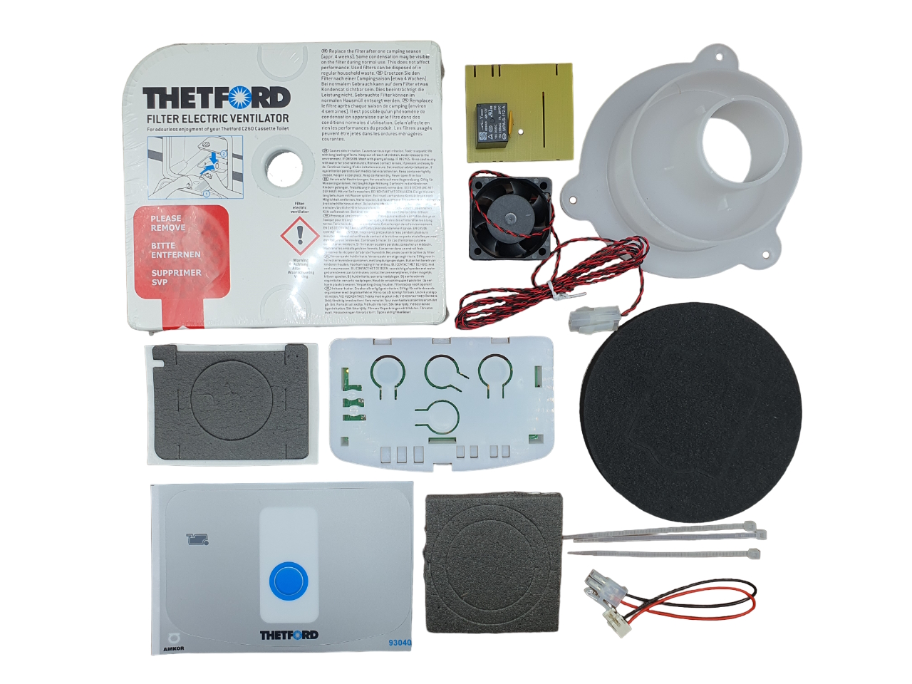 TP31 Thetford Electric Ventilator Kit for C250/260 Cassette Toilet - Affordable Caravans