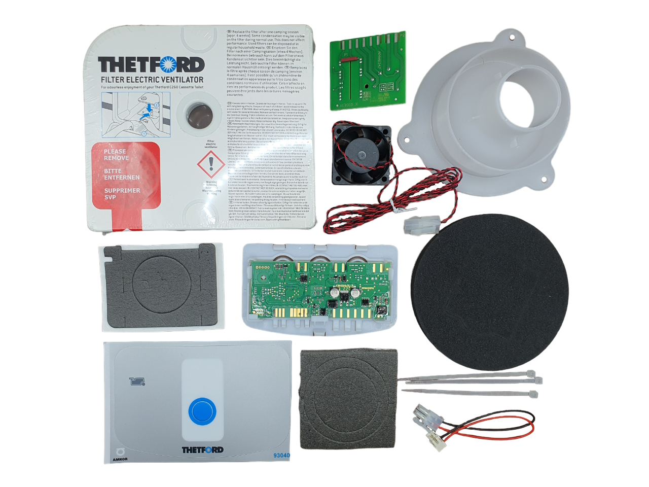 TP31 ... Thetford Electric Ventilator Kit for C250/260 Cassette Toilet - Affordable Caravans