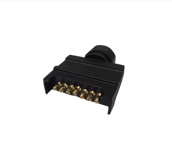 PS41A 7 Pin Flat Male Tow Connector/Plug Only - Affordable Caravans