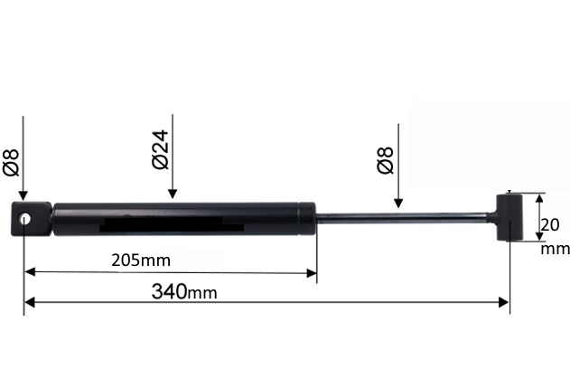GD23 BPW Damper 340mm for BPW Chassis 2000kg - Affordable Caravans