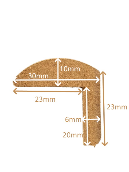 WCT2/3/4 External corner trim, 3 colours - Affordable Caravans