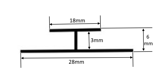 WT9 Wallboard Joining Strip - Affordable Caravans