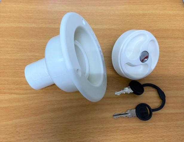 LK15A Fresh Water Inlet Filler Cap with Housing, Barrel & Keys ...