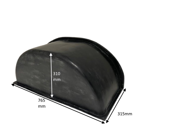 AB11 Wheel Arch Liner (Box Only Measurement) 735mm(L) x 300mm(H) x ...