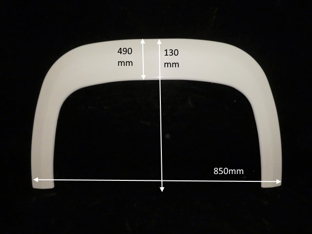 WGE05 ELDDIS Wheel Guard/Flare (WHITE) ............ (NEW ...