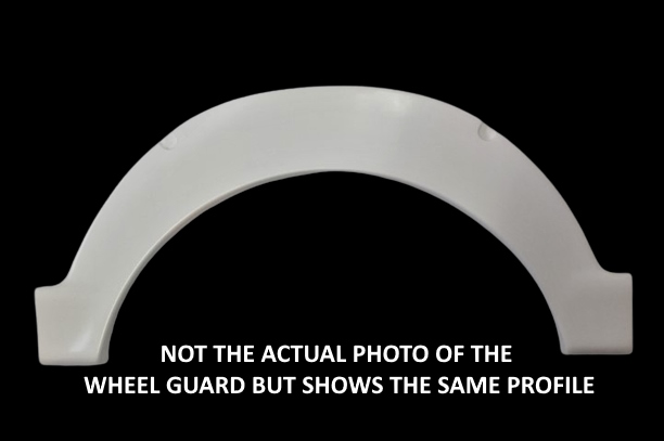 WG12SG ... Wheel Guard/Flare (WHITE) ..... (SECOND GRADE) 870mm x 415mm ...