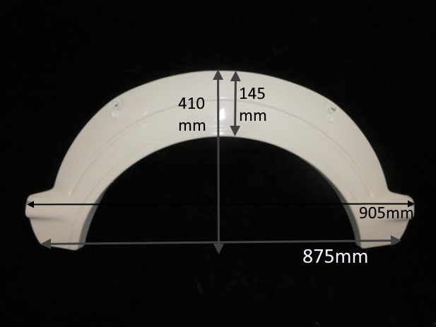 WGSW03 SWIFT Wheel Guard/Flare (WHITE) ......... (NEW) ......... 905mm ...