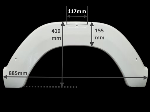 WGSW09 SWIFT Wheel Guard/Flare (WHITE) .......... (NEW ...