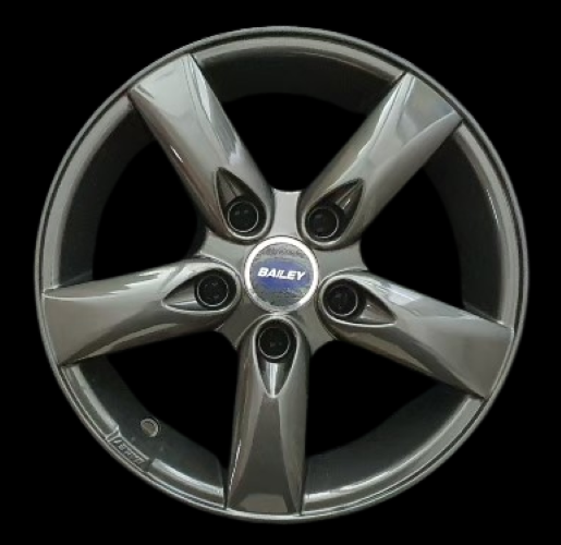 WAB49B ... BAILEY Alloy Wheel BLACK 14" 5 Stud Rim Only (AS NEW) 5 ...