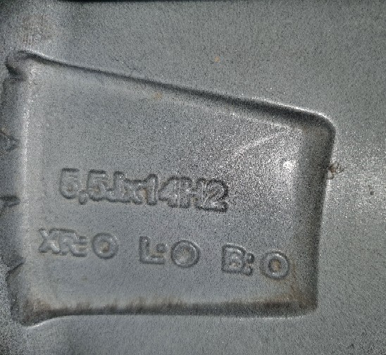 WAB49B ... BAILEY Alloy Wheel BLACK 14" 5 Stud Rim Only (AS NEW) 5 ...