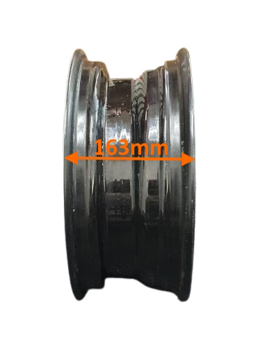 WAL29 LUNAR Alloy Wheel BLACK/SILVER 14" 5 Stud Rim Only (REFURBISHED ...