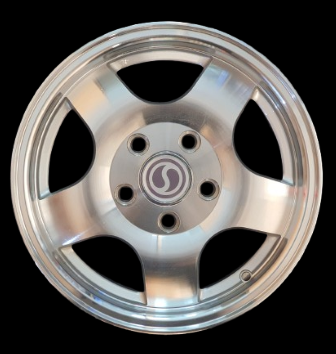 WASP34B SPRITE Alloy Wheel SILVER 14" 5 Stud Rim Only (POLISHED) 14x5 ...