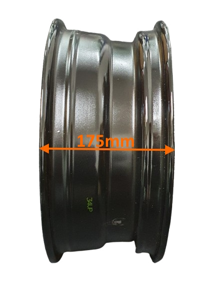 WASP83 ... SPRITE Alloy Wheel BLACK & SILVER 15" 5 Stud Rim Only ...