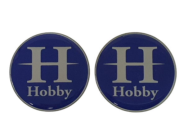 WCD14 HOBBY Centre Cap Dome Decals (PAIR) - Affordable Caravans