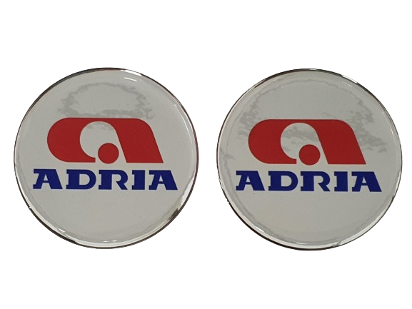 WCD5 ADRIA Wheel Centre Cap Dome Decals (PAIR) - Affordable Caravans
