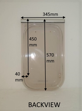 WTC345 ... Window (TOILET) Opaque (Compass) UK Caravan (345mm x 570mm ...