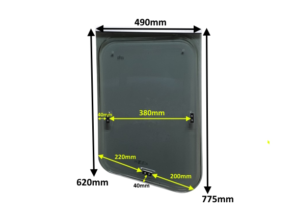 WFD490B ..... Window Front Doorside ..... AS NEW ..... UK Caravan ...