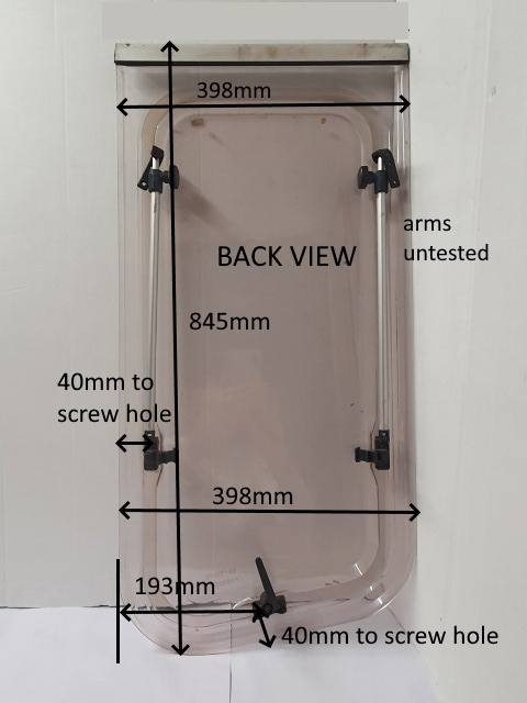 WFDC398 ... COMPASS......1994 Window Front Doorside (398mm x 845mm ...