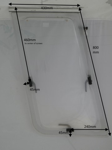 WFO430 ... Window Front Offside UK Caravan (430mm x 800mm) - Affordable ...