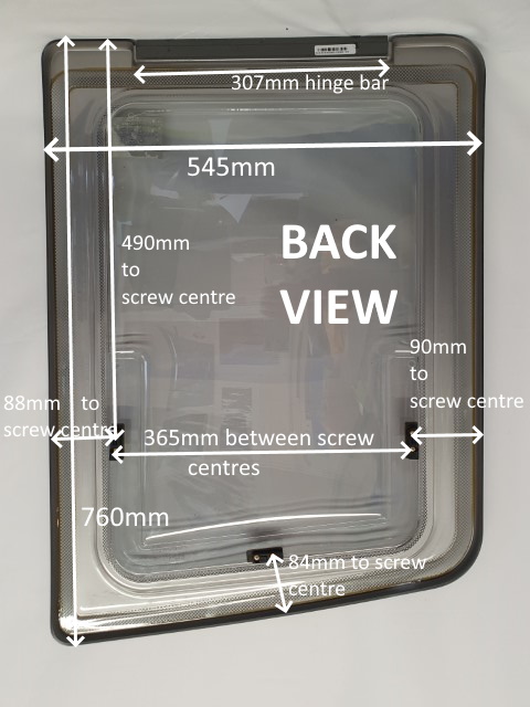 WFOB545 ... BAILEY 2014 Window Front Offside (545mm x 760mm ...