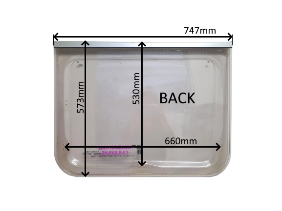 WSC747 ... Window (SIDE)(COMPASS 1993) 747mm x 573mm - Affordable Caravans